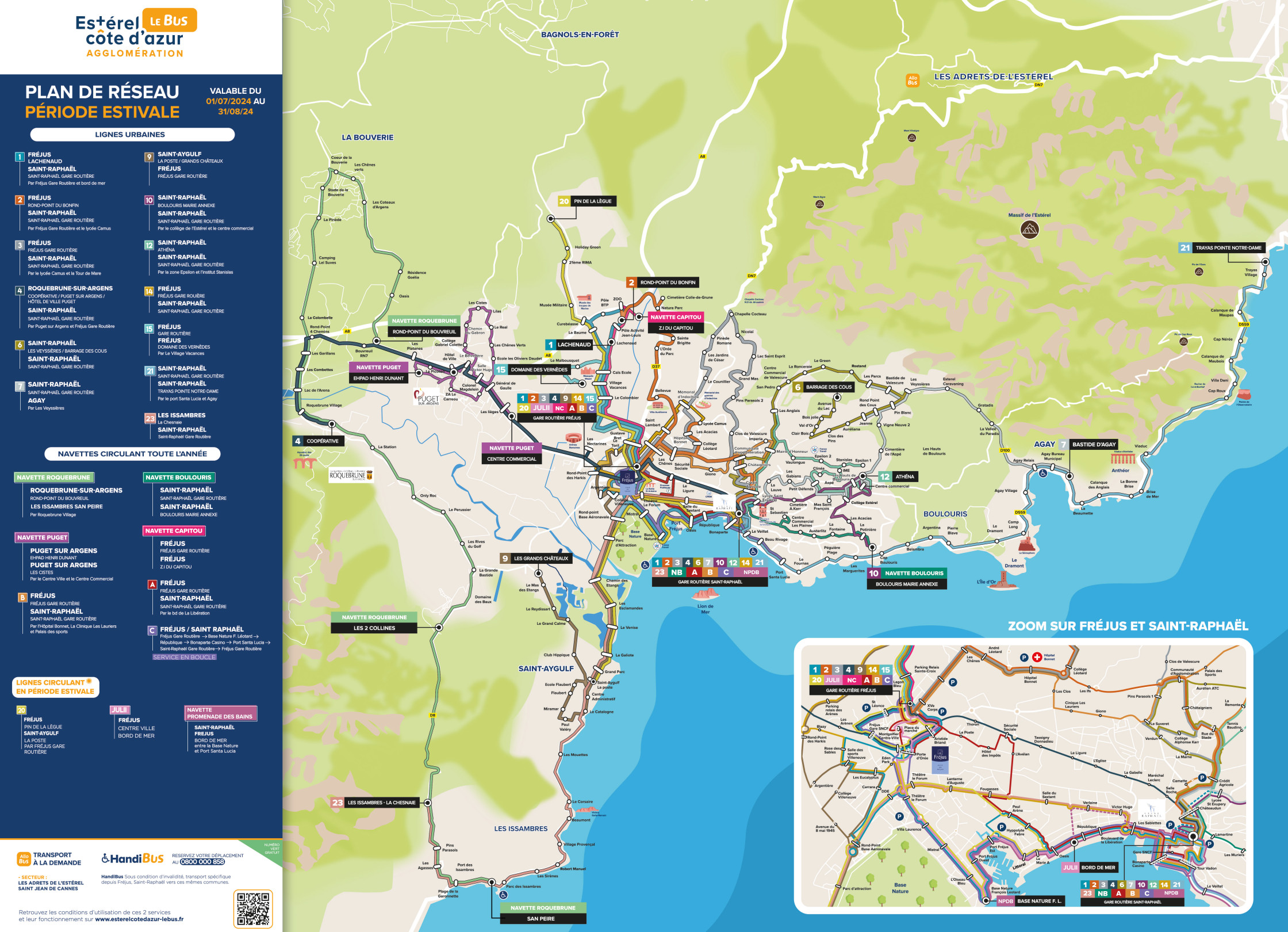 Plan du réseau - Le Bus